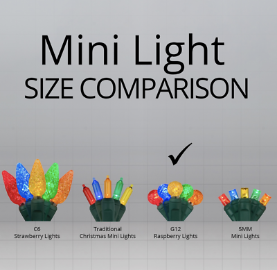 Christmas Light Bulb Size Comparison