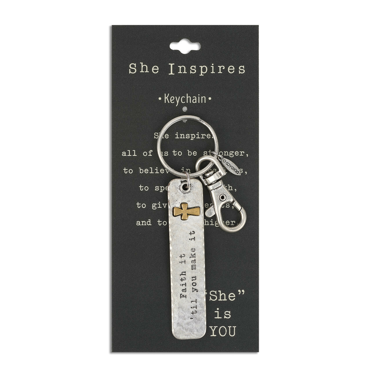 She Inspires Key RIng "Faith it" DEMDACO for sale online | eBay