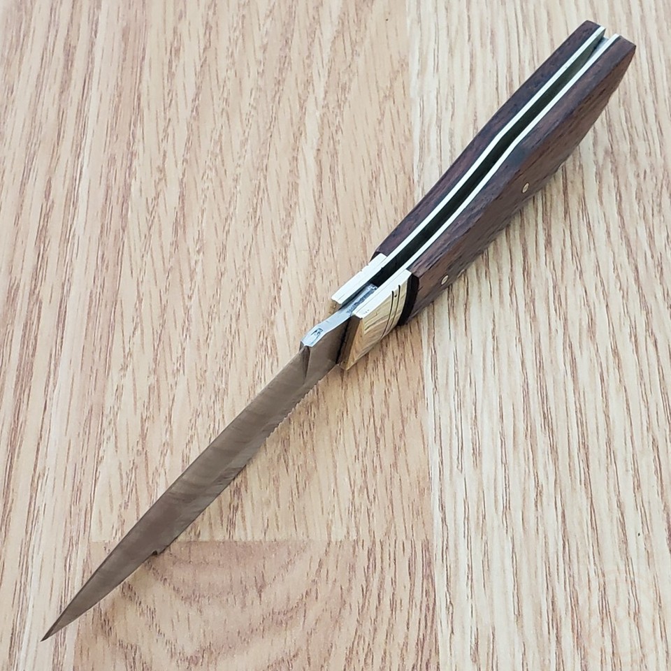 Grohmann Mini Russell Folding Knife 3.13" Carbon Steel Blade Rosewood ...
