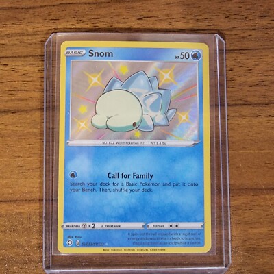 Shiny Snom SV033/SV122 Ultra Rare Holo Shining Fates Pokémon Trading ...