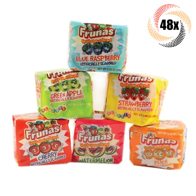 48x Packs Frunas Variety Fruit Chews | 4 Chews Per Pack | Fast Shipping ...
