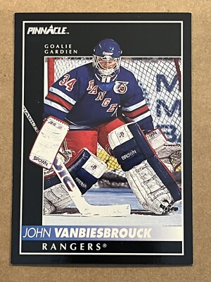 1992-93 PINNACLE CANADIAN - JOHN VANBIESBROUCK RANGERS #186 | eBay