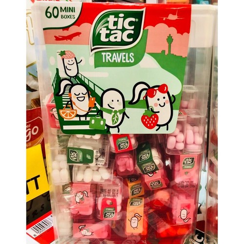 60Pcs TIC TAC Candies XXL Travel Edition Size Mini Boxes Sweet Gift Mix ...