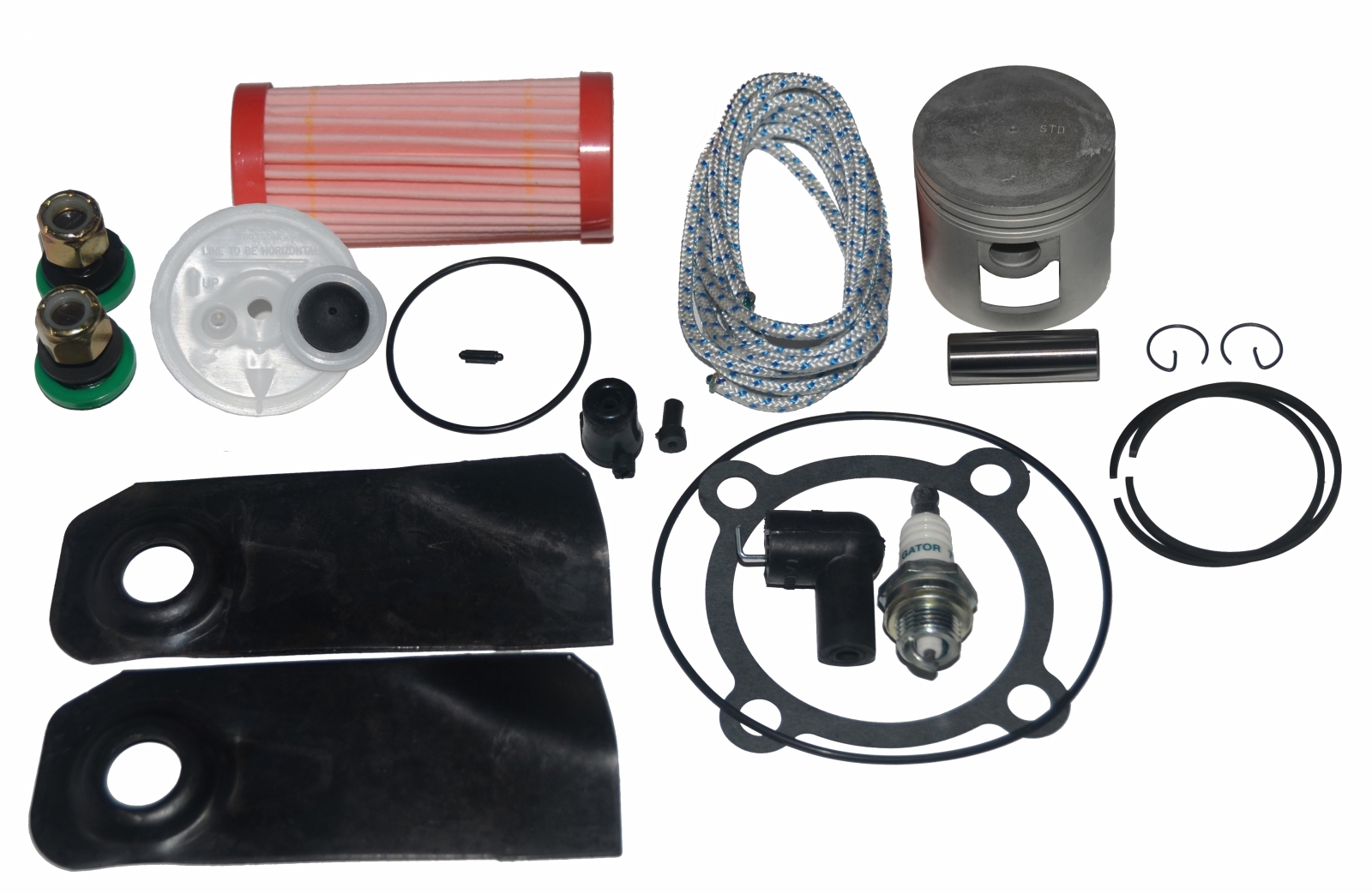 Victa Lawn Mower Service Kit, Rebuild Kit, 2 Stroke Carby Blades Filter ...