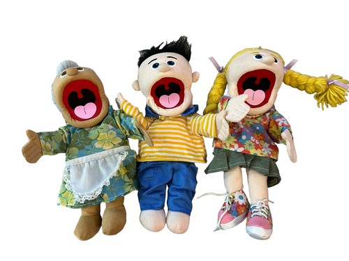 Lot Of 3 Silly Puppets - Bobby Katie Sarah Full Body 15.5” | eBay