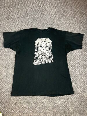 Vintage 90's Graffix Jester T Shirt Adult XL Black Clown Grunge Graphic ...