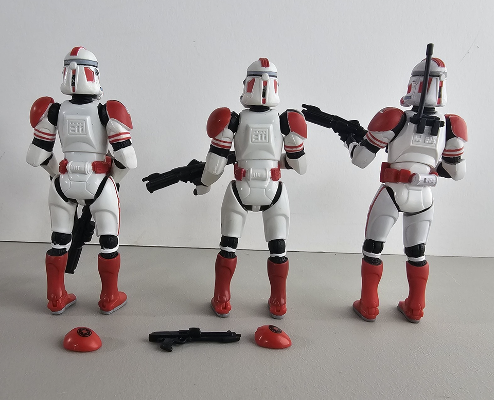Star Wars Shock Trooper 7 Figure Lot Mustafar Skirmish Revenge Sith ...