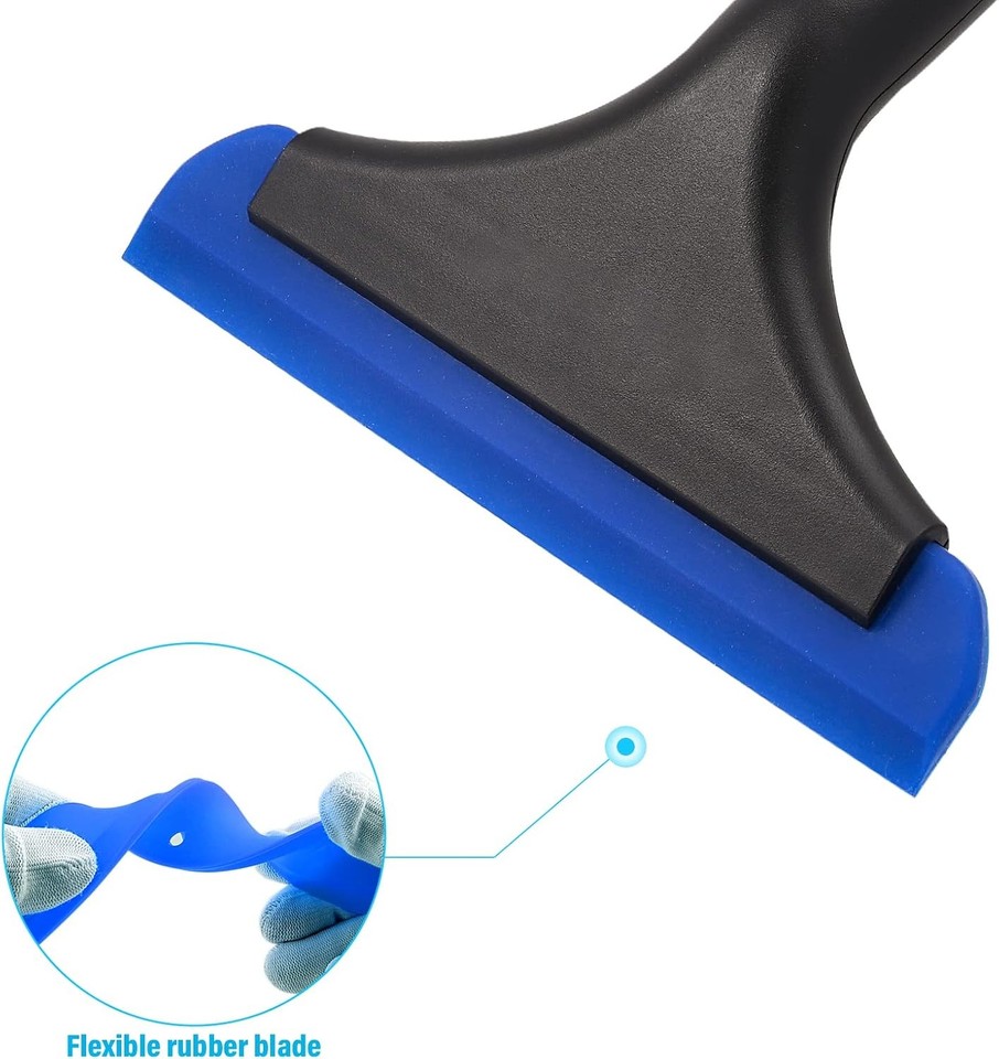 Small Silicone Squeegee Window Shower Squeegee Tool, Black+ Blue 1 | eBay