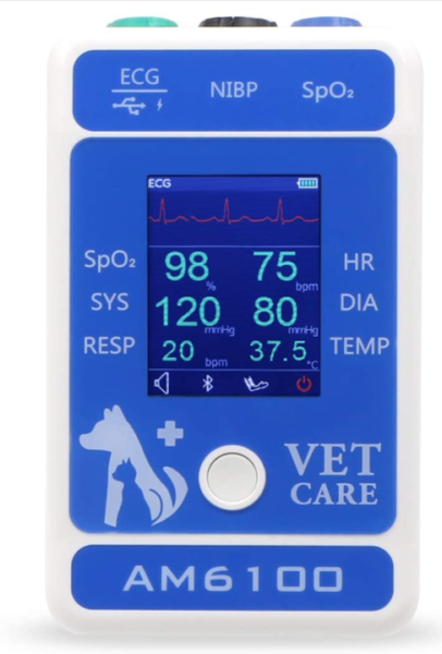 Berry AM6100 Portable Bluetooth Veterinary Patient Monitor Animal Body ...