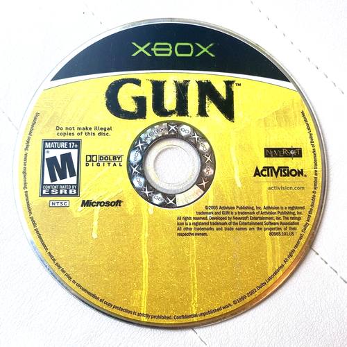 Gun Original Xbox Disc Only | eBay