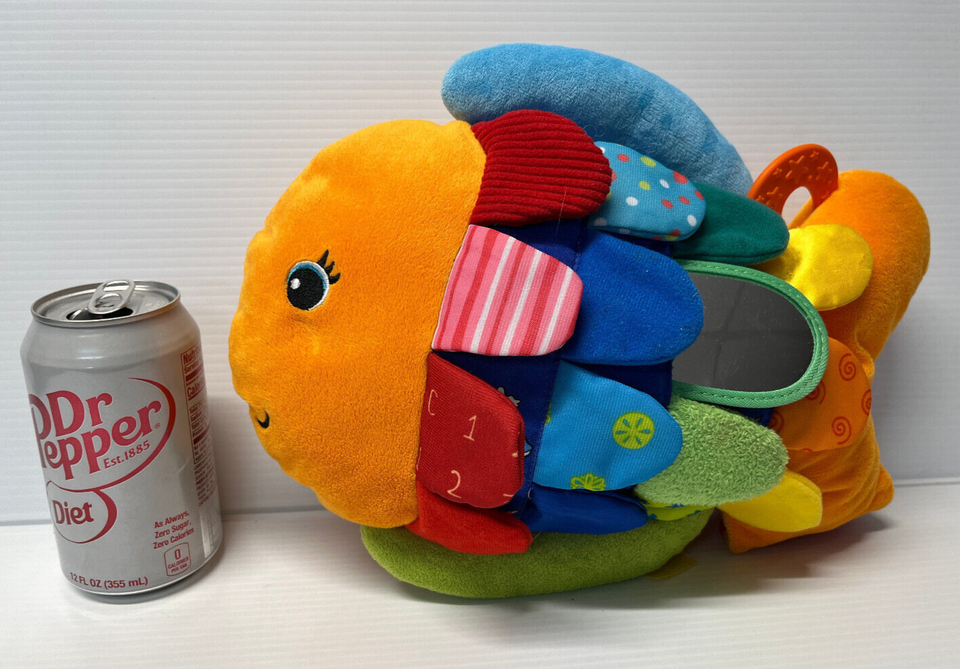 Melissa and Doug Flip Fish Plush K's Kids Baby Sensory Learning Crinkle ...