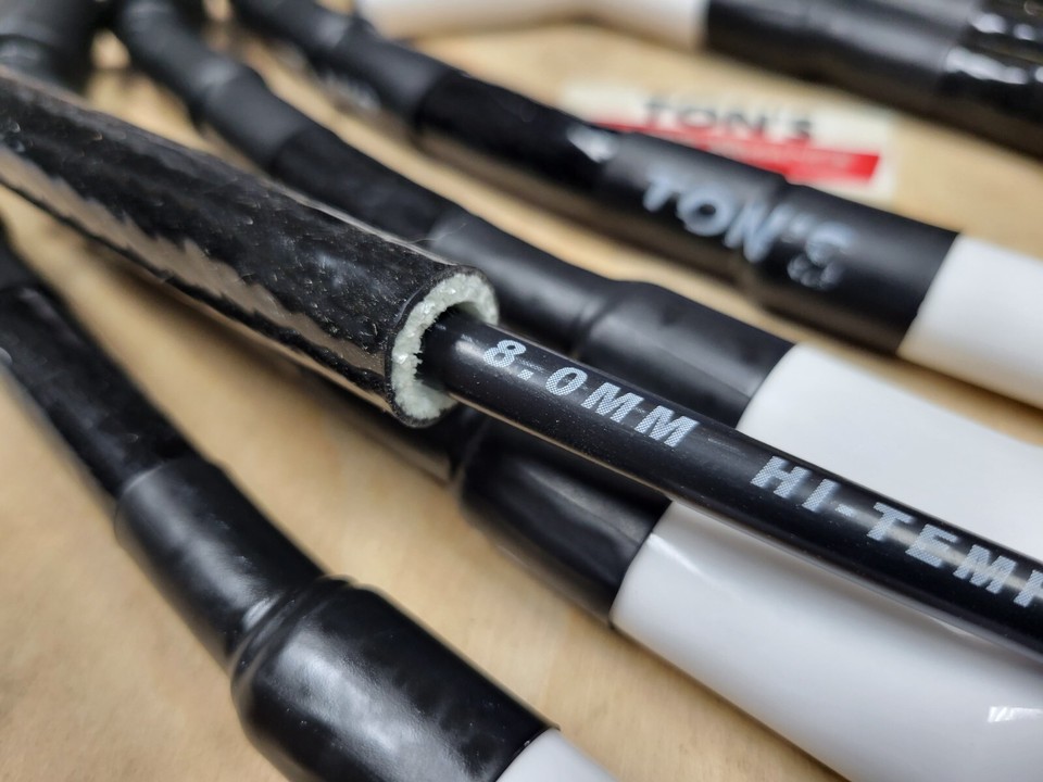 12" Ton's Sleeved Ceramic LS High Performance Spark Plug Wire Set GM ...