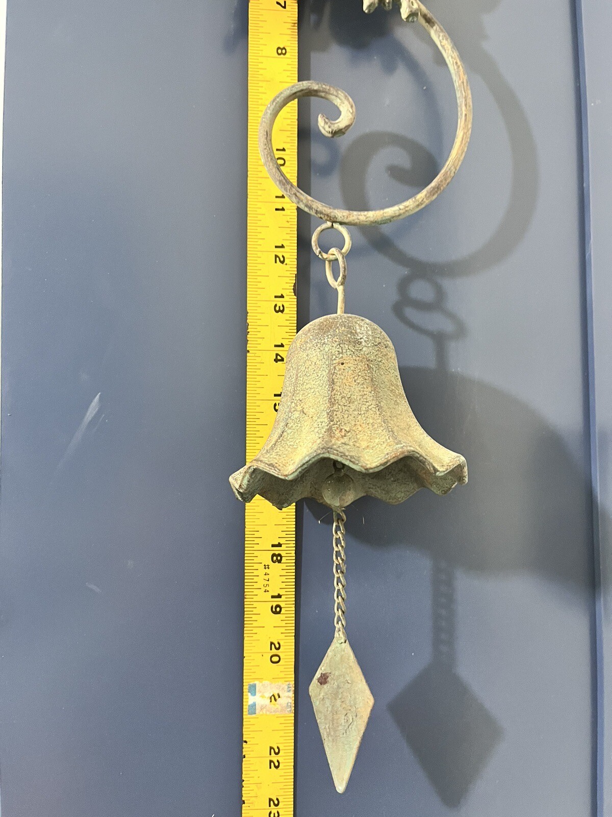 Brass Butterfly Bell Windchime 17" Top To Bell See Picture | eBay