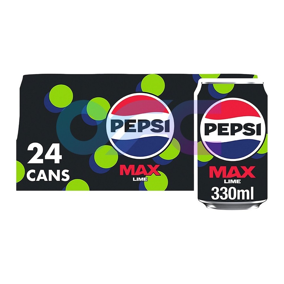 Pepsi Cola Cans 24 Pack (24 x 330ml) Carbonated Soft Drinks | Fizzy ...