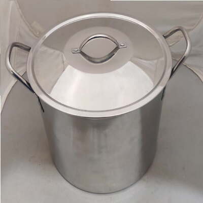 Stainless Steel Large Stock Pot with LID Kitchen Tools Cookware Cooking ...
