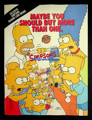 The Simpsons Bongo Comics Group 1994 Trade Print Magazine Ad Poster ...