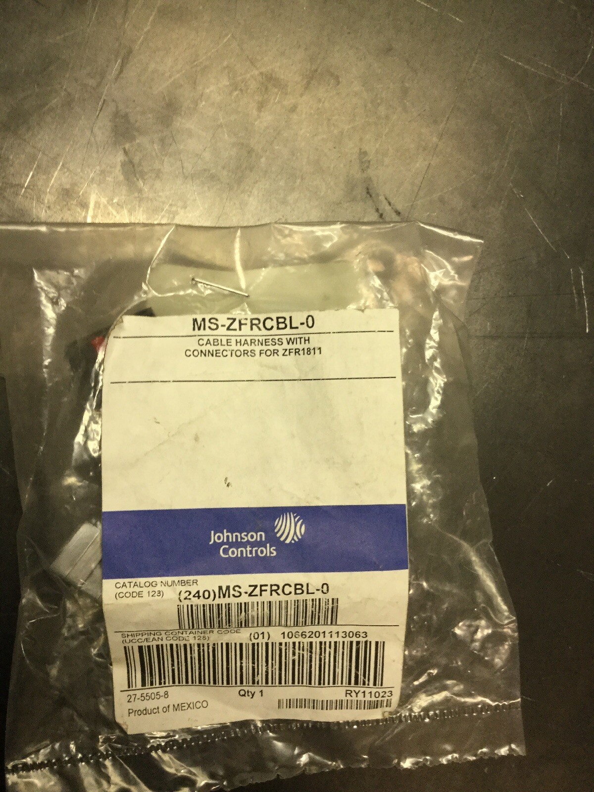 Johnson Controls Ms-zfrcbl-0 Cable With Connectors Harness for Zrf1811 ...