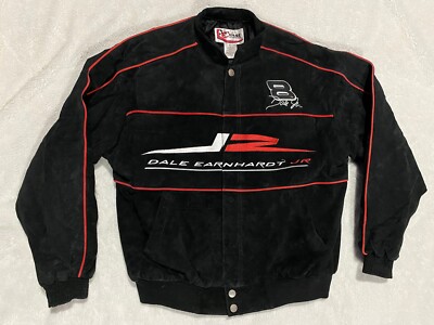 Chase Authentics Dale Earnhardt JR NASCAR Suede Leather Jacket Men’s ...