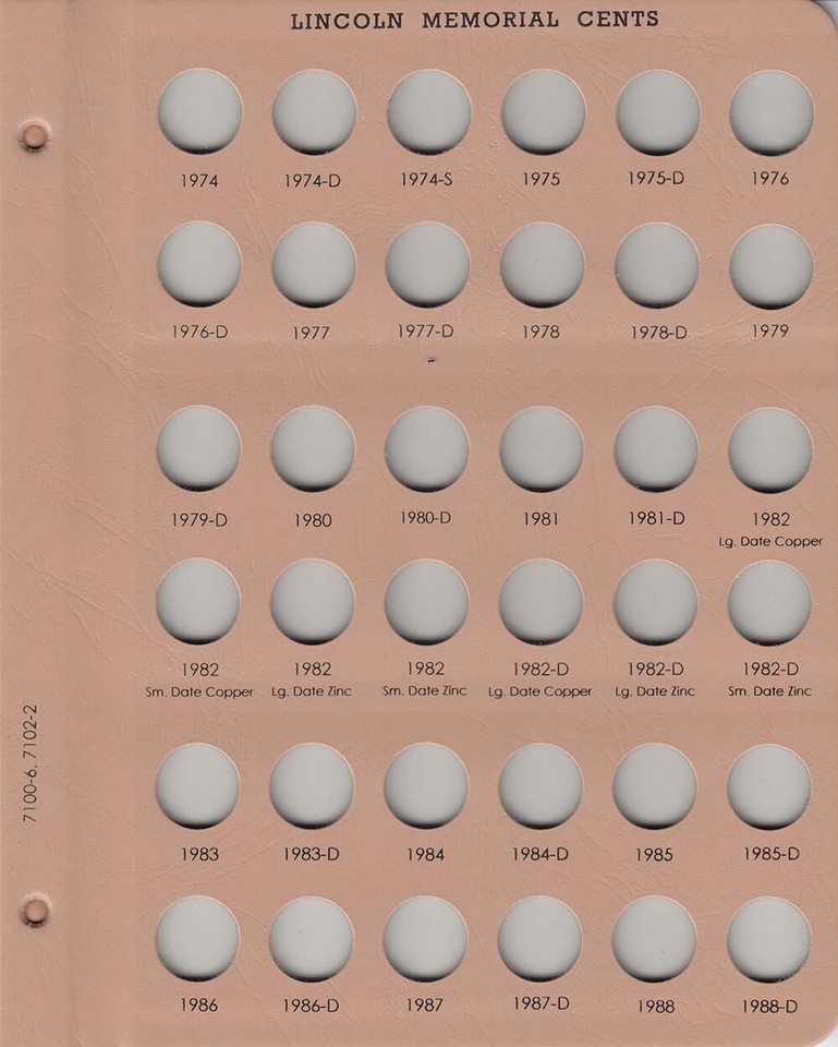 Dansco Coin Album 7100 US Lincoln Cents 1909-2009 New Long Term Storage ...