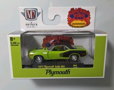 M2 MACHINES DETROIT-MUSCLE 1971 PLYMOUTH CUDA 383 R62 GREEN PAINT | eBay