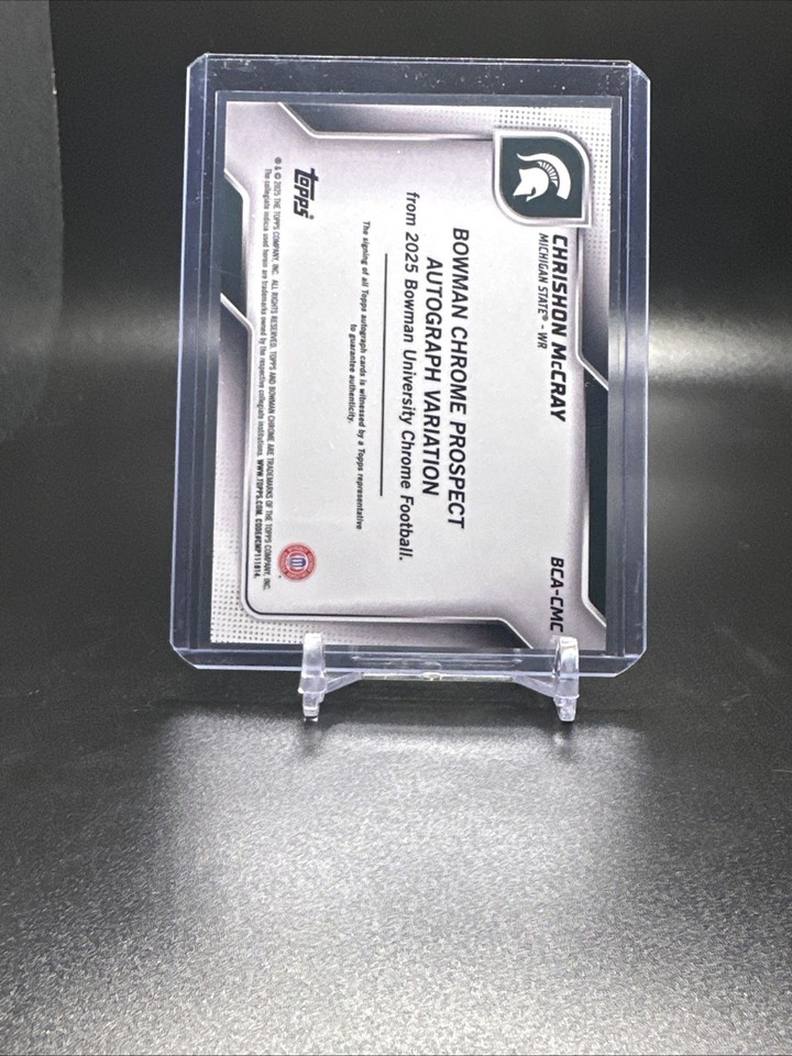 2025 Bowman Chrome U Football Chrishon McCray Auto #BCA-CMC | eBay