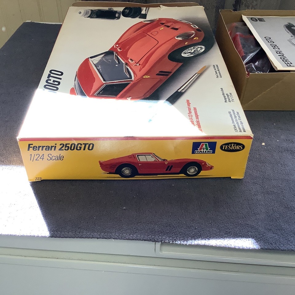 Vintage, Rare, Testors Ferrari 250GTO, 1:24, Model Car Kit, #223, New ...