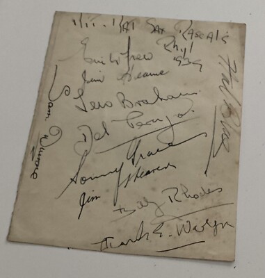 Kit Kat Sax Rascals Autographs Rhyl 1939 | eBay UK