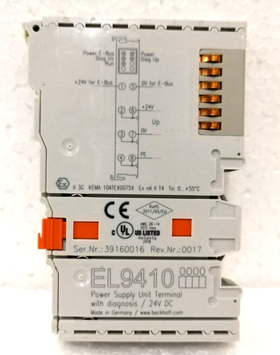 BECKHOFF EL9410 Power Supply Terminal for E-bus, with Diagnostics ...