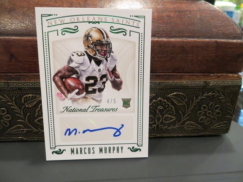 National Treasures Rookie Parallel Autograph Saints Marcus Murphy 4/5 ...