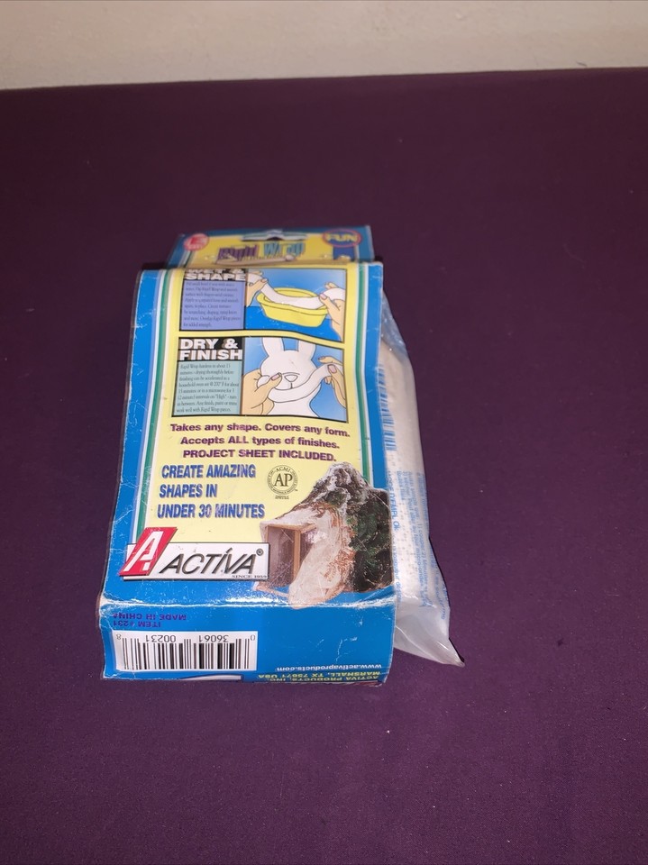 ACTIVA Rigid Wrap Plaster Cloth 4 X 180 inches | eBay
