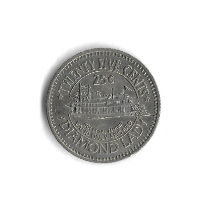25 Cents Diamond Lady Riverboat Casino Coin / Token - Blackhawk | eBay