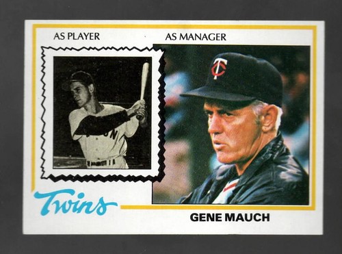 1978 Topps Gene Mauch Minnesota Twins #601 Near Mint or Better | eBay