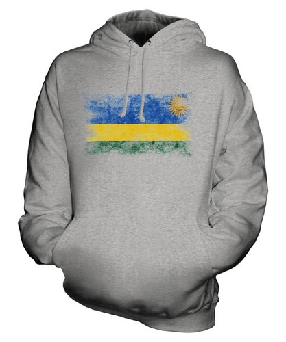 RWANDA DISTRESSED FLAG UNISEX HOODIE TOP RWANDAN FOOTBALL JERSEY GIFT ...