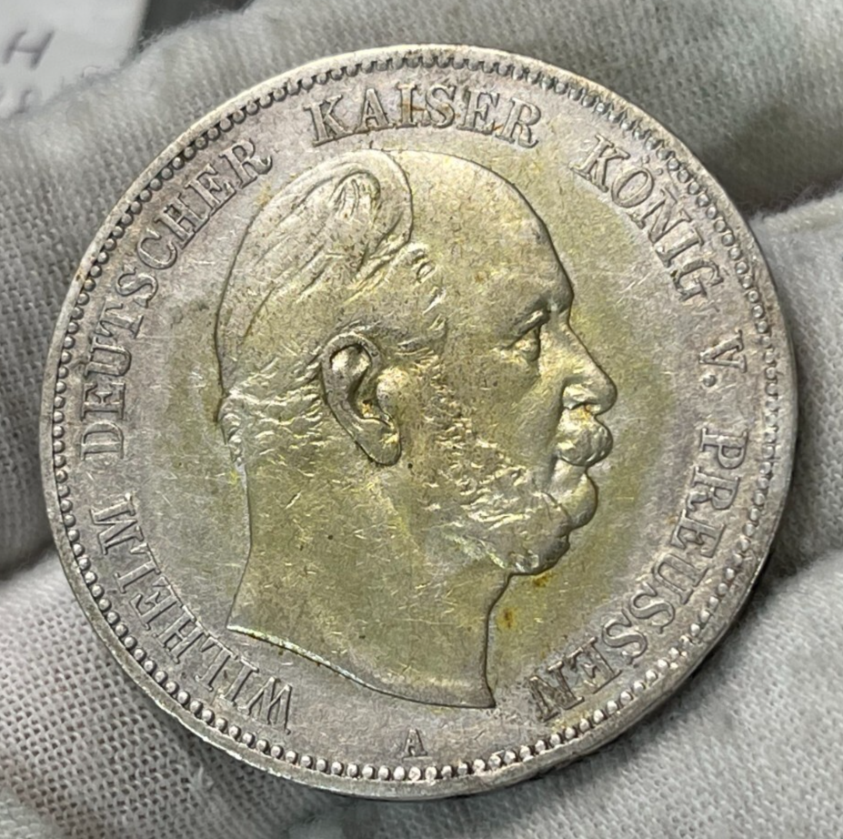 1875 A German Prussia 5 Marks Silver Coin High Value | eBay