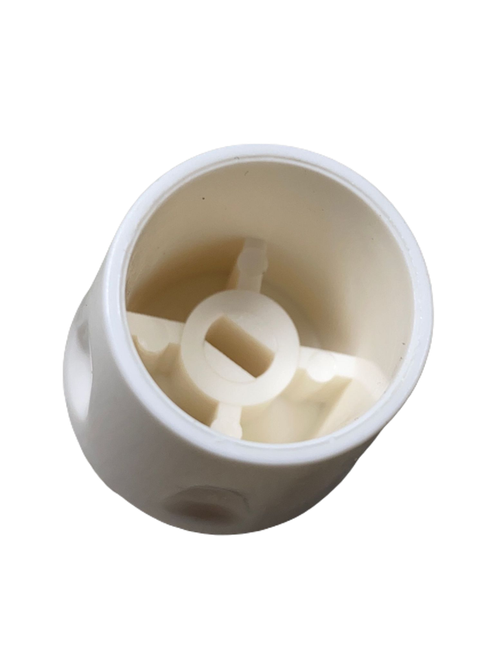 1 x Replacement White Lockshield Radiator Valve Wheel Head Handle Cap ...