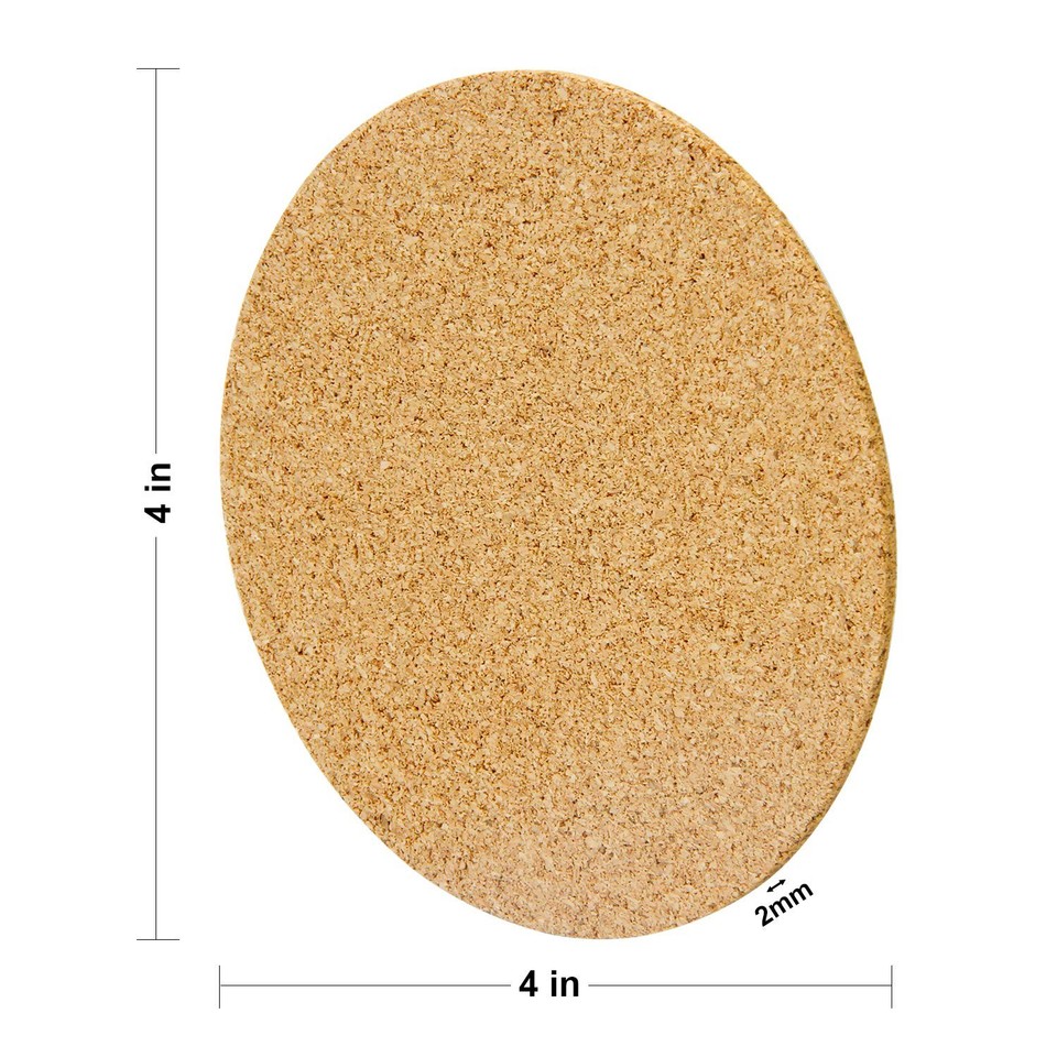36 Self-Adhesive Cork Sheets 4x 4 for DIY Coasters, Mini Wall Cork ...