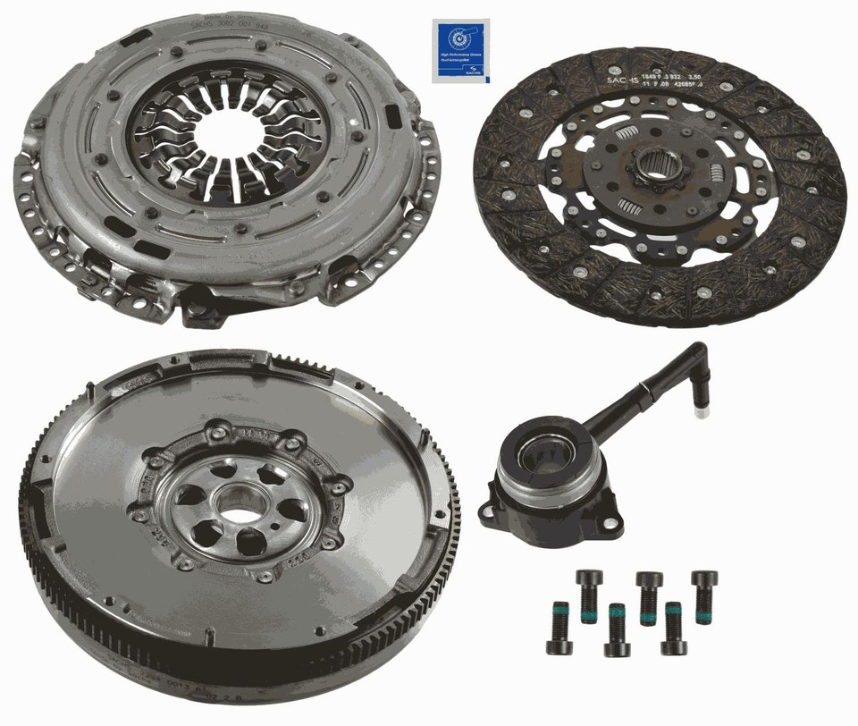 Dual Mass Flywheel DMF Kit with Clutch fits VW JETTA Mk4 2.0D 2011 on ...