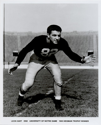 Leon Hart - Notre Dame, 1949 Heisman 8x10 B&W Photo | eBay
