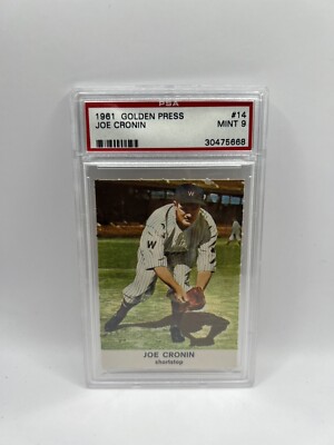 Joe Cronin 1961 Golden Press #14 Baseball Card PSA 9 Mint | eBay