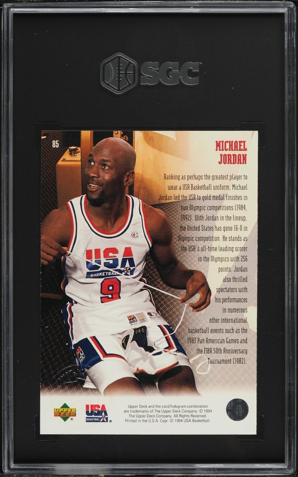 1994 Upper Deck USA Gold Medal #85 Michael Jordan - SGC 10 GEM MINT | eBay