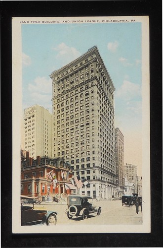 1910s Land Title Building and Union League Antique Cars Truck ...