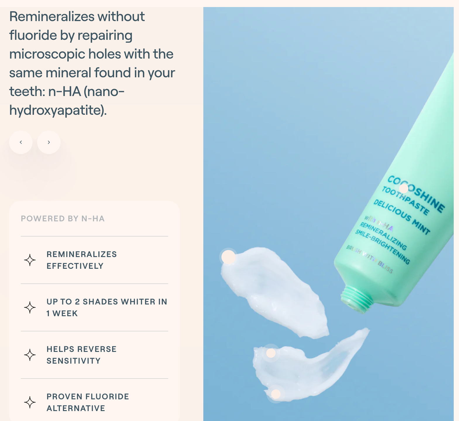 COCOSHINE by Cocofloss WHITENING TOOTHPASTE - DELICIOUS MINT | eBay