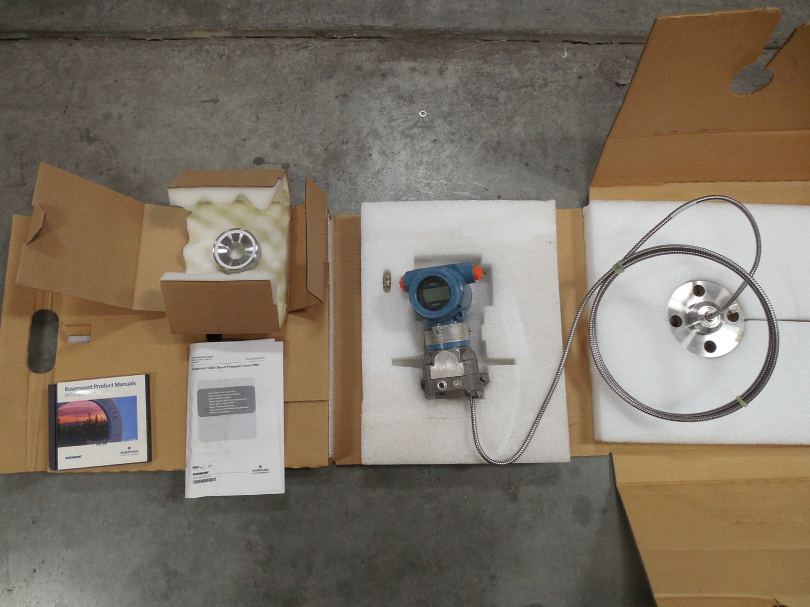 Rosemount Emerson 3051CG*4800966 Pressure Transmitter w/ Remote Seal ...
