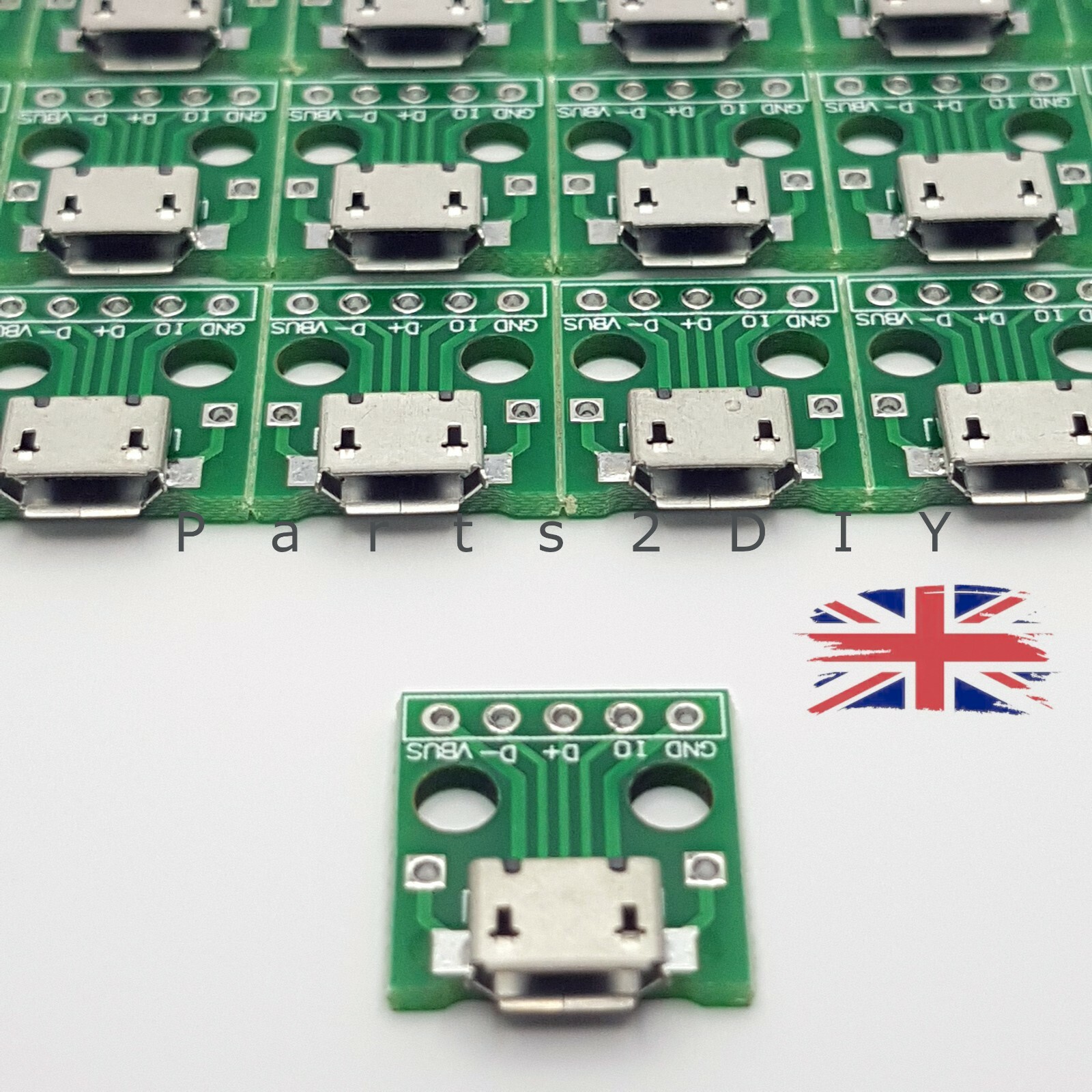 5 Pin Micro USB DIP PCB Breakout Board SIP Adapter Micro-B 2.54mm UK | eBay