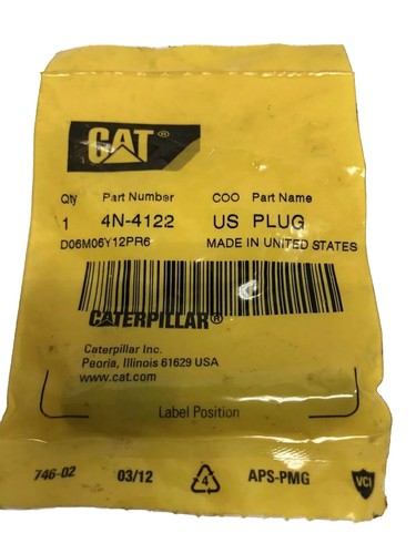 Caterpillar (Cat) 4N-4122 or 4N4122 Plug | eBay