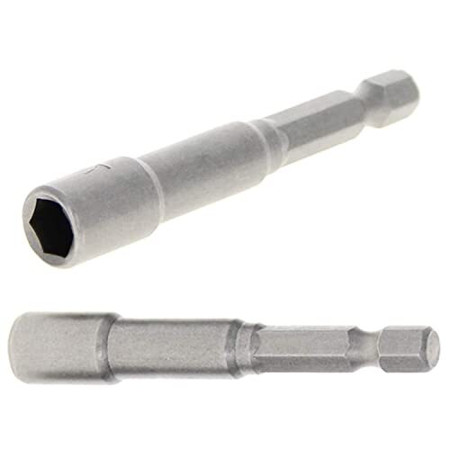 1/4" Quickchange Hex Shank 7mm Nut Setter Driver Drill Bit 65mm Length ...