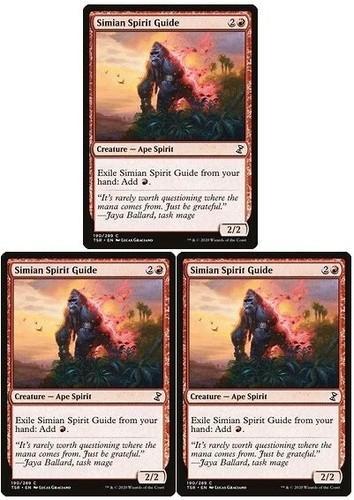 3x Magic the Gathering MTG - Simian Spirit Guide - Time Spiral ...