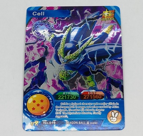 Cell - Dragon Ball Super Trading Card UR No. 019 Rainbow Art Holo Foil ...