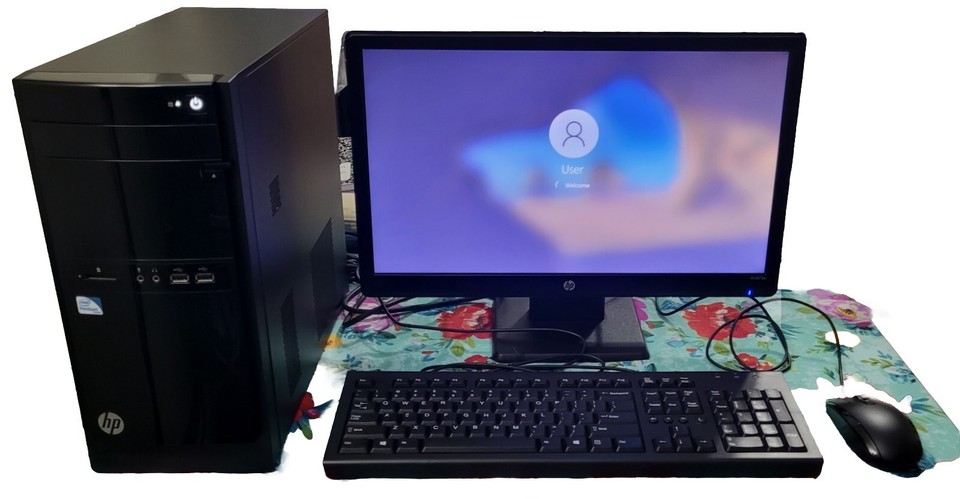 HP 110 Desktop Computer CPU G 2020T 2.50 GHz RAM 16GB SSD 1TB W 10 W ...