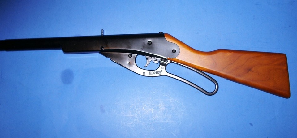 DAISY RED RYDER BB GUN LEVER- CURVED METAL w/SCREW SET FITS OTHERS, TOO ...